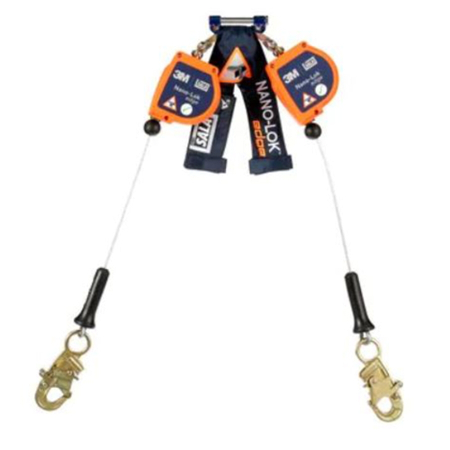 Tenet Solutions | Nano-Lok Edge Self Retracting Lifeline, 3500225, Twin Leg, 8'